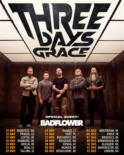 Three Days Grace Verkünden Neue Tour Termine Für Sommer 2026