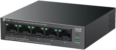 Tp Link Port Gigabit Desktop Switch With Port Poe Plug And Play Auto Recovery Silent