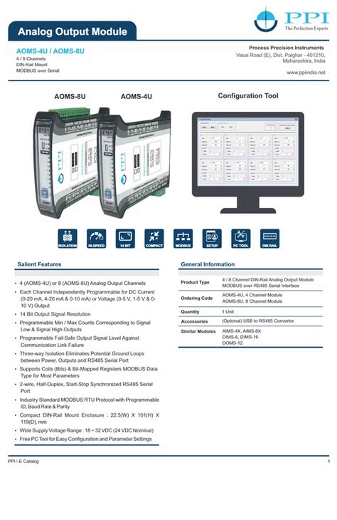 Modbus Analog Output Modules At ₹ 7500 Piece Analog Output Module In Chennai Id 2851677169288