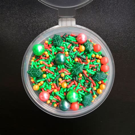 Jolly Jingleberry Candy Sprinkle Mix Edible Decor Candy Cake