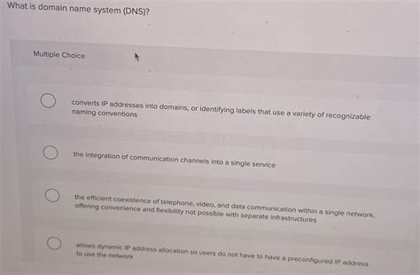 What Is Domain Name System DNS Multiple Chegg