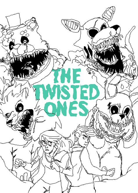 Fnaf The Twisted Ones Coloring Pages 2025
