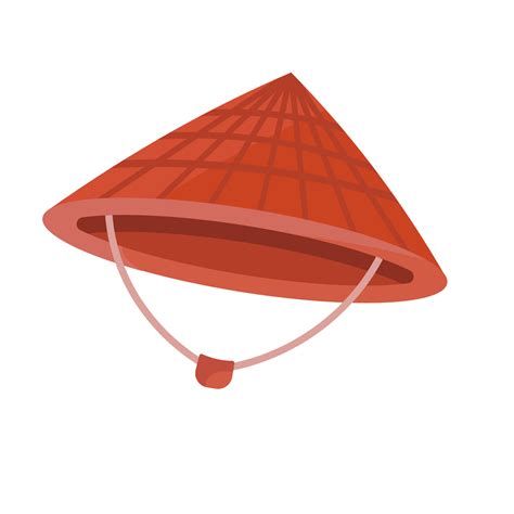 Rice Farmer Hat Cartoon