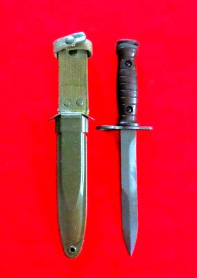 Rare Original Italian Bm59 Bayonet With Usgi Scabbard Ebay