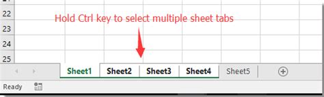 How To Synchronously Input Or Select Cells Across Multiple Sheets