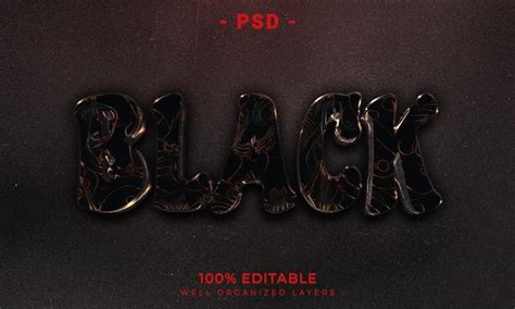Premium Psd 3d Editable Text Effect Style With Background