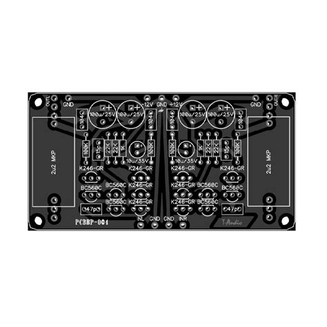 Jual T Audio Pcbbp 004 Stereo Buffer For Audio Amplifier Class A