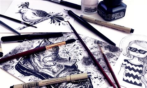 9a6771a9 Ink Pen Drawings Ink Illustrations Pen Illustration