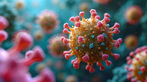 Hepatitis C Virus Under A Microscope Ai Generated Stock Illustration Illustration Of