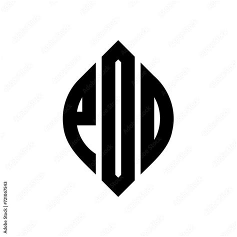 Pdd Circle Letter Logo Design With Circle And Ellipse Shape Pdd