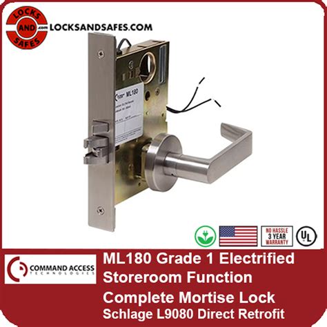 Electrified Schlage L9070 Classroom Direct Retrofit Command Access Ml170