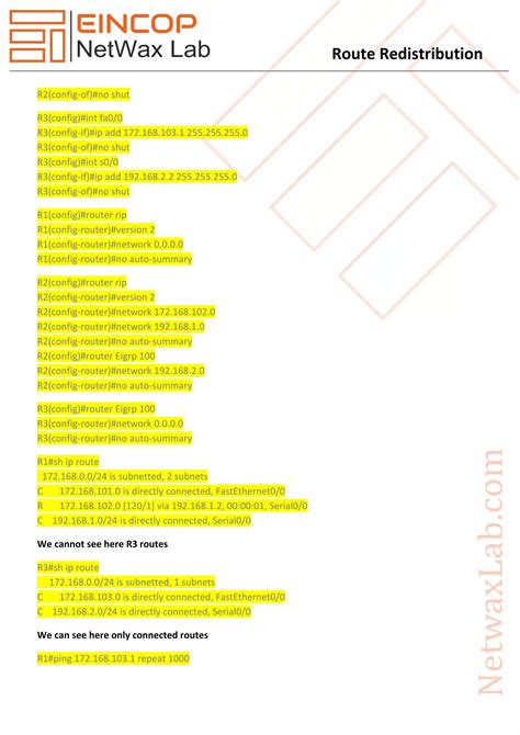 Route Redistribution Pdf
