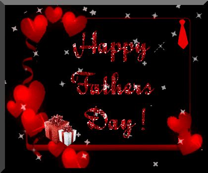 Hearty Happy Fathers Day Glitter