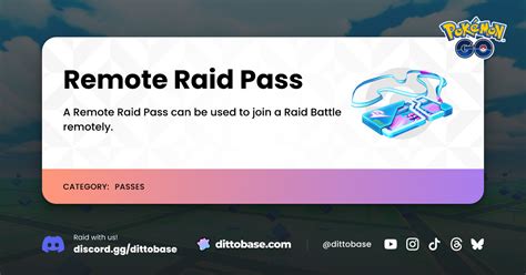 Remote Raid Pass Dittobase