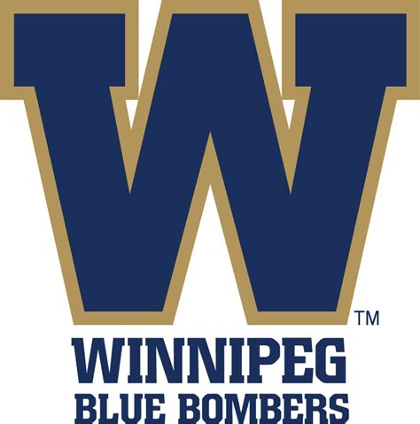 Winnipeg Blue Bombers Logo Secondary Logo Canadian Football League