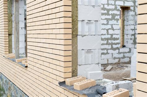 Premium Photo House Made Of Foam Concrete Insulated With Mineral Wool