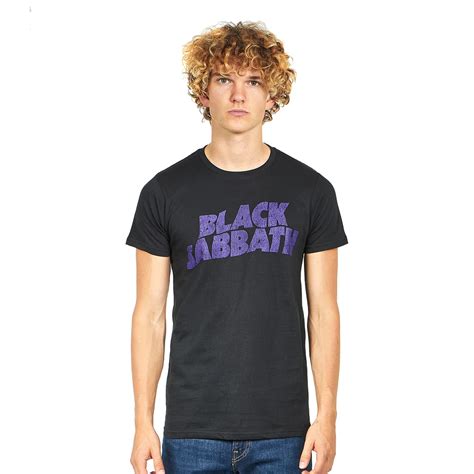 Black Sabbath Wavy Logo Vintage T Shirt Black Hhv