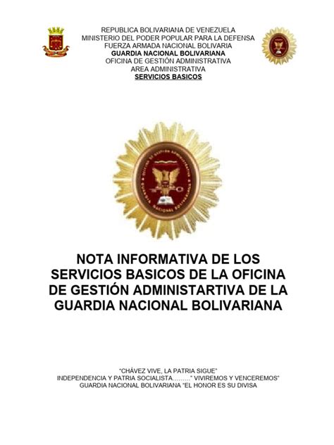 Ejemplo Nota Informativa Descargar Gratis Pdf Venezuela