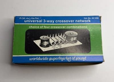 Radioshack Realistic Universal 3 Way Crossover Network 40 1299 New In