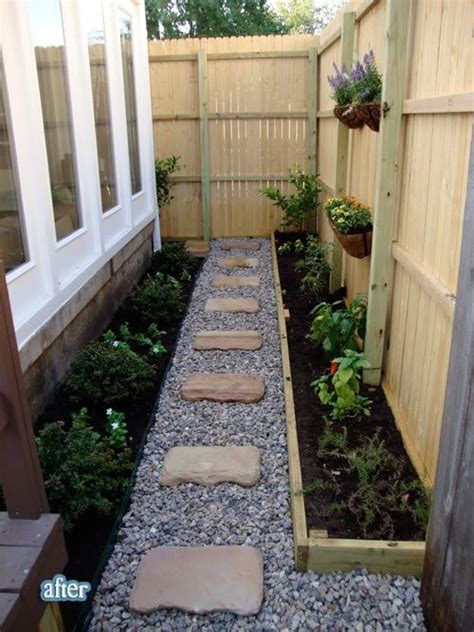 Side Yard Landscaping Ideas Small Space Design With Gravel And Rocks