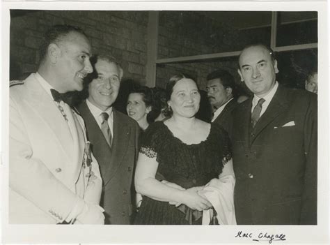 Photograph Of Marc Chagall And His Wife Valentina Signed By Chagall