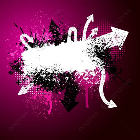 Pink Abstract Artistic Arrow Brushed Background Curve Design