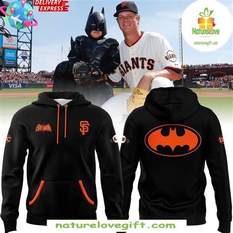 San Francisco Giants Batman Hoodie Dc Comics Crossover Unique Ts