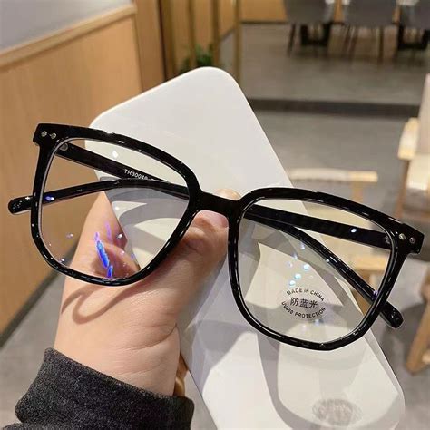 Anti Radiation Oversized Square Eyeglasses Fashion Big Frame Glasses