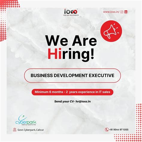 Hiringnow Businessdevelopment Opportunityknocks Cafit Calicutit Cyberpark