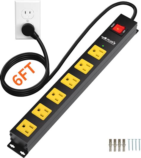 Power Strip 2700j Surge Protector 6 Outlet Heavy Duty