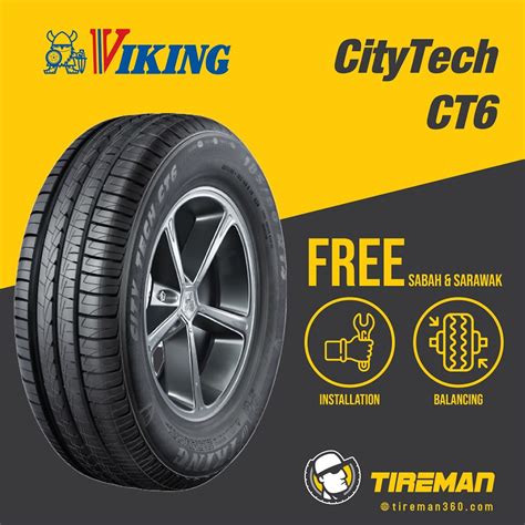 Viking Citytech Ct6 12 13 14 15 Inch Tayar Tire Free Installation