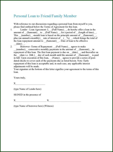 Simple Loan Contract Sample Form Resume Examples Bw9jlllav7