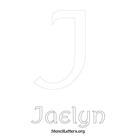 Free Printable Name Initial Stencils Stencil Letters Org