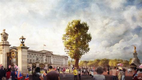 Heatherwick Designs Sculpture With 350 Trees For Buckingham Palace