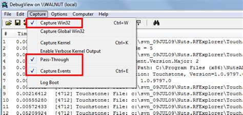 Using DbgView To Capture Debug Traces