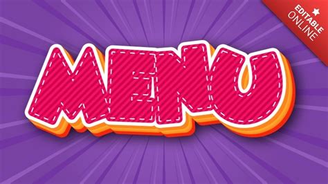Menu Crazy 3d Text Effect Generator