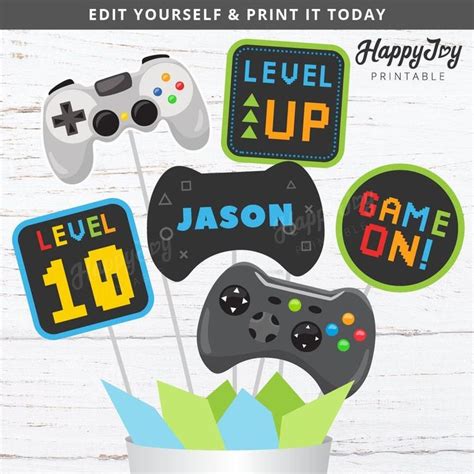 Gamer Cake Topper Printable Printable Board Games