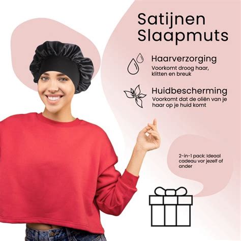 Beyeza Bonnet 2 Stuks Satijnen Slaapmuts Voor Volwassenen
