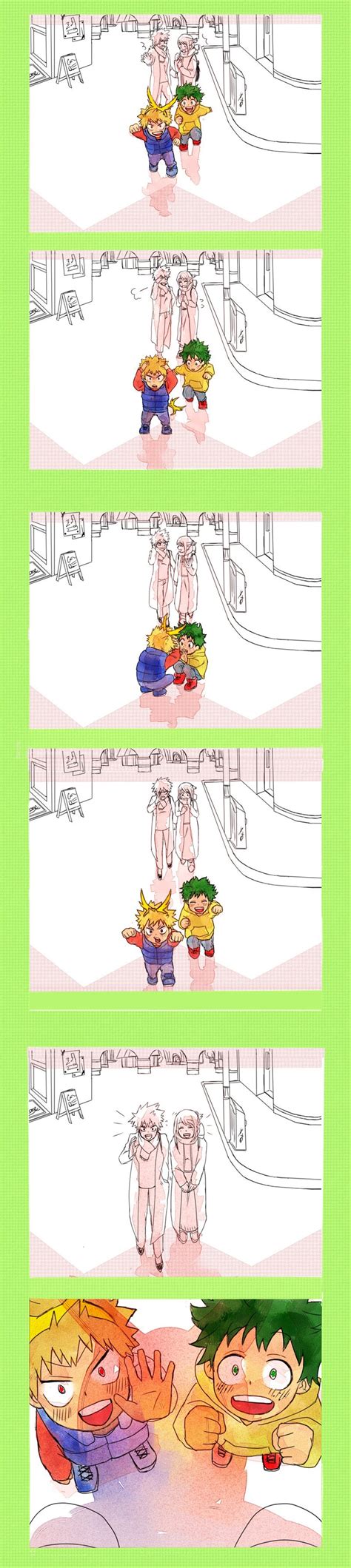Bakugou Katsuki And Midoriya Izuku And Bakugou Mitsuki And Midoriya Inko