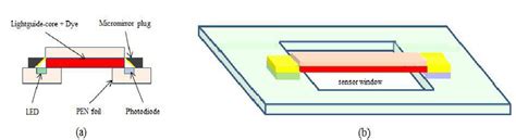Basic Design In 2d A And 3d B Of Optochemical Sensor With Light