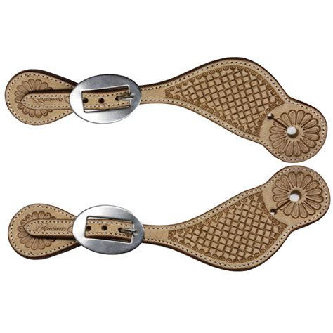 Professionals Choice Mens Basket Stamped Roughout Spur Straps