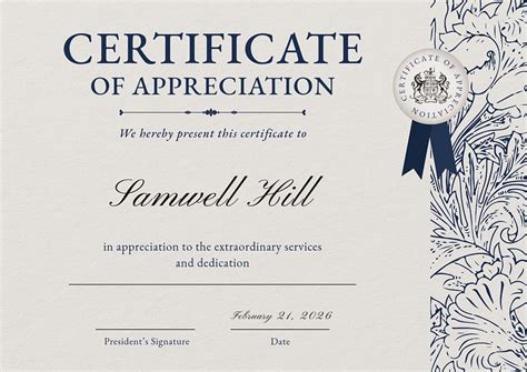 Certificate Appreciation Template Editable Design Premium Editable Template Rawpixel