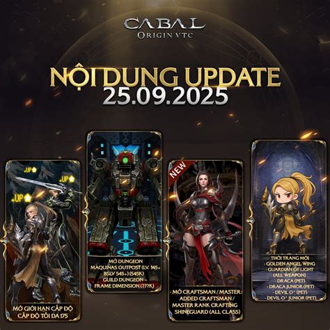 💥 NỘi Dung Chi TiẾt Update NgÀy Cabal Pc Origin Vtc Facebook