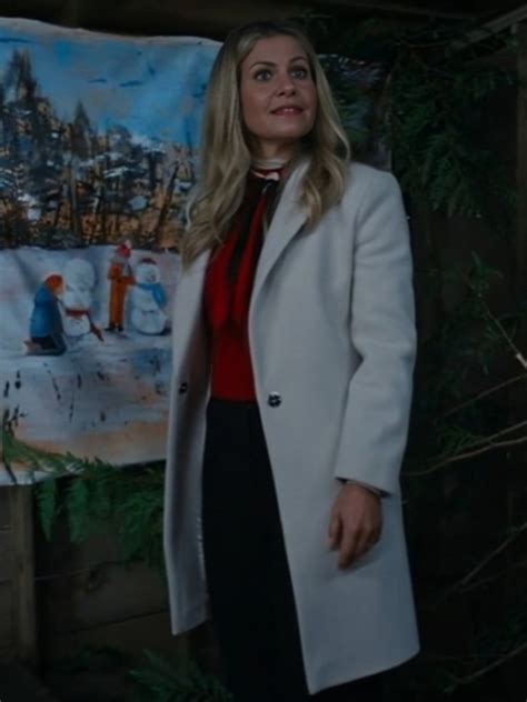 Home Sweet Christmas Sophie Marlow White Coat Jacket Hub