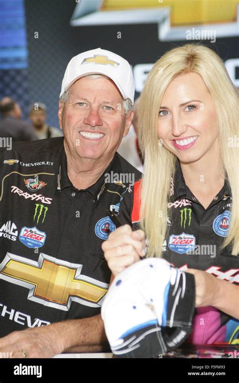 Las Vegas Nv Usa 3rd Nov 2015 John Force Courtney Force In