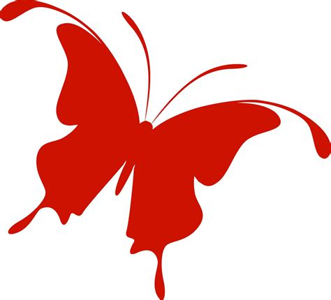 Flat Illustration Of Red Butterfly 25324055 Vector Art At Vecteezy
