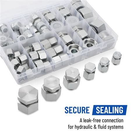 Sparkwhiz 64 Piece Orfs Cap And Plug Kit Hose Tube And