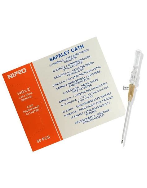Nipro Safetouch Iv Catheter Buy Online At Wbj