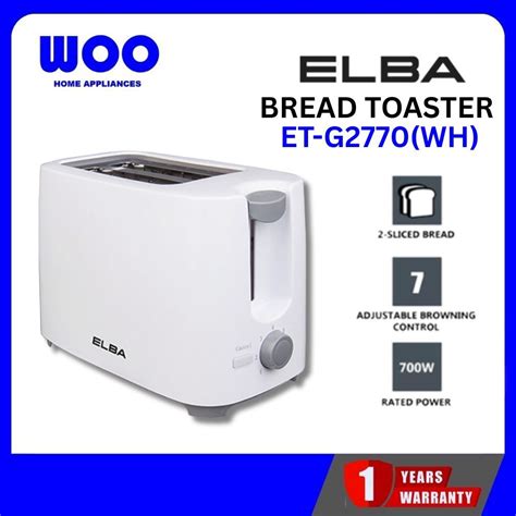 Elba Bread Toaster Et G2770wh Shopee Malaysia