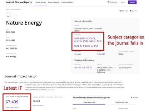 How To Check Isi Journal Impact Factor At Lloyd Mckeever Blog